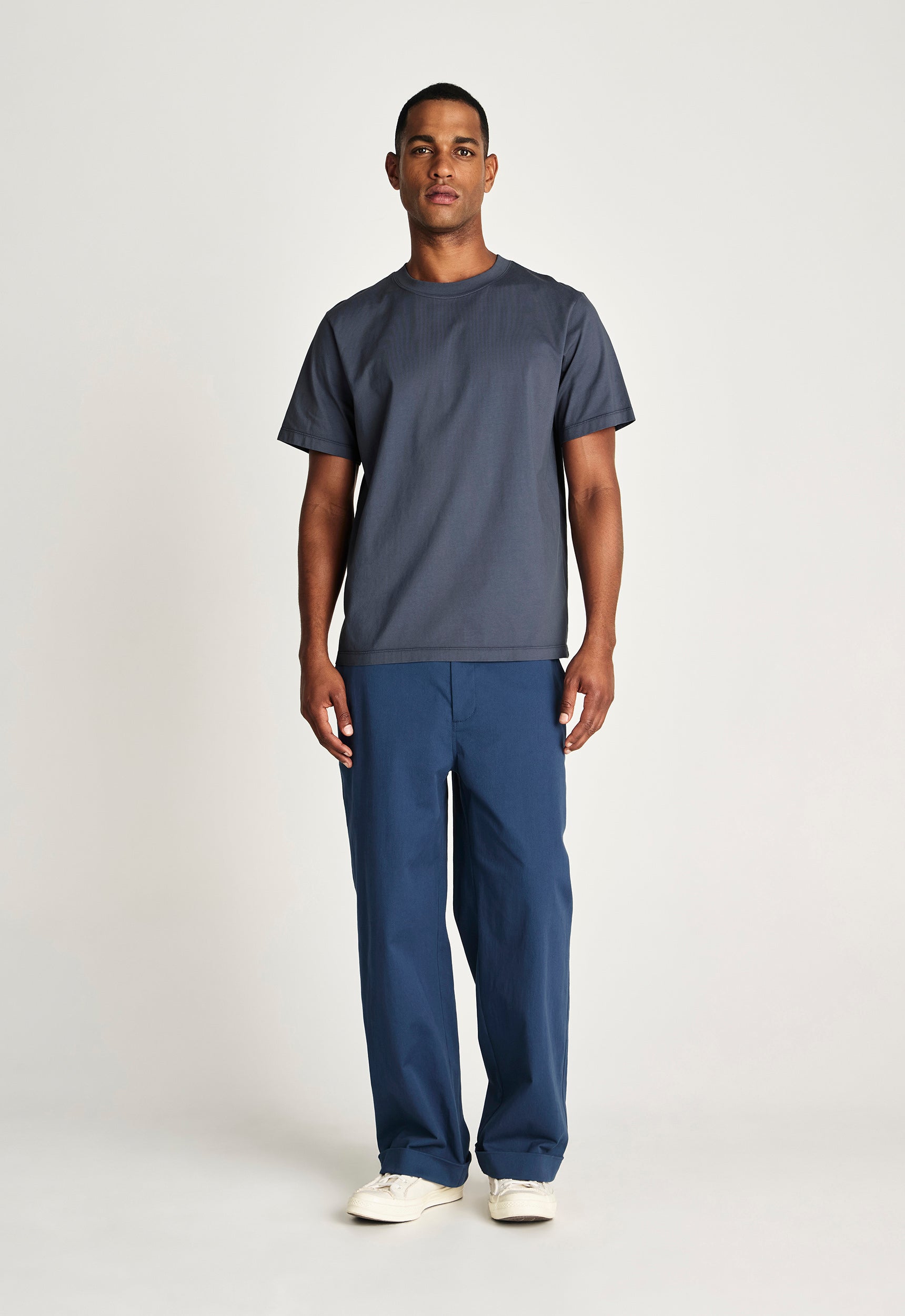 Mills Heavyweight Cotton Tee - Triple Blue | Men's Tees – Jac + Jack AU